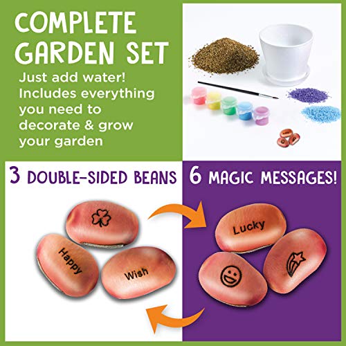 Creativity for Kids Magic Bean Garden, Reveal and Grow Magic Messages - Arts and Crafts for Girls and Boys, Kids Science Kit Ages 5-8+, Unique Gift for Kids