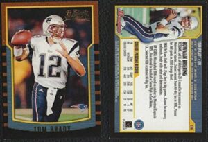 tom brady 2000 bowman #236 tom brady rookie card new england patriots reprint - football card