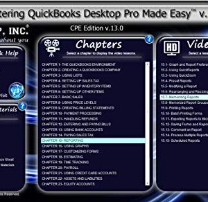 TEACHUCOMP DELUXE Video Training Tutorial Course for QuickBooks Desktop Pro 2019- Video Lessons, PDF Instruction Manual, Quick Reference Guide, Testing, Certificate of Completion