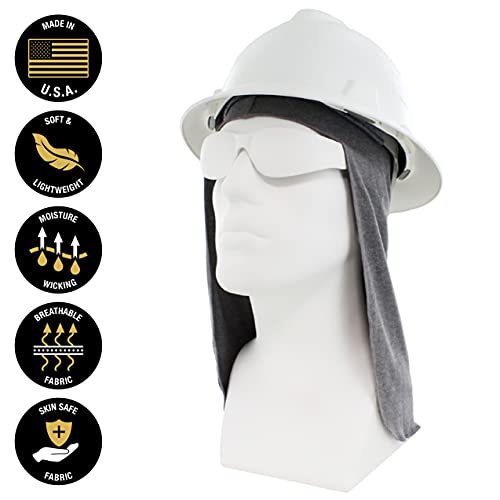 Flame Resistant FR Hard Hat Liner Sun Shade - Made in the USA