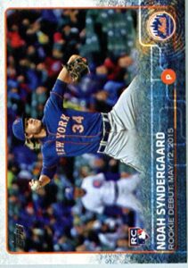 2015 topps update #us234 noah syndergaard mets rookie debut mlb baseball card nm-mt