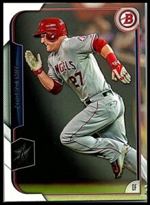 2015 bowman #50 mike trout angels mlb baseball card nm-mt