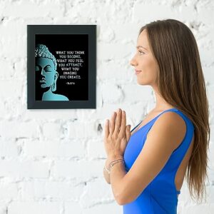 What You Think, Feel & Imagine - Buddha Quotes Spiritual Wall Art Print. Modern Inspirational Wall Print. Ideal For Home Decor, Studio Decor & Office Decor. Perfect Gift For All. Unframed - 8x10"