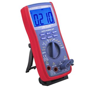 ETEPON Digital Multimeter True RMS Auto Raging Voltage Tester, Measures, Voltage, Current, Resistance, Continuity, Frequency, Capacitance, Temperature, Test Diodes,Transistors（6000 Counts Multimeter)