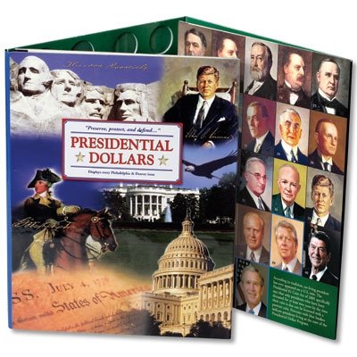 2007 P, D 2007-2020 Presidential Dollars 80 Coin Set in Full Color Littleton Coin Folder Dollar Set Uncirculated