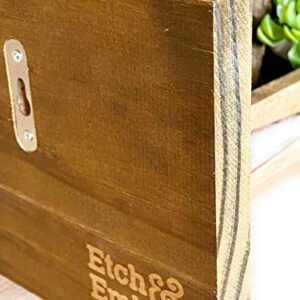 Etch & Ember Funny Bathroom Signs - Nice Butt - Farmhouse Style Decor - Rustic Wood Sign - 5.5" x 7.5" x 3/4"