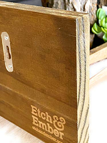 Etch & Ember Funny Bathroom Signs - Nice Butt - Farmhouse Style Decor - Rustic Wood Sign - 5.5" x 7.5" x 3/4"