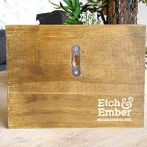 Etch & Ember Funny Bathroom Signs - Nice Butt - Farmhouse Style Decor - Rustic Wood Sign - 5.5" x 7.5" x 3/4"