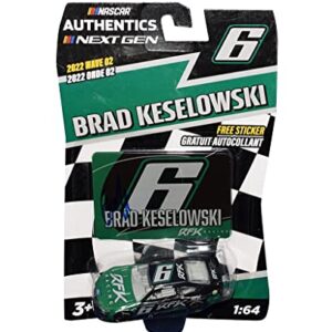 AUTOGRAPHED 2022 Brad Keselowski #6 RFK Racing Team (Next Gen) NASCAR Authentics Wave 02 Signed 1/64 Scale Collectible Diecast Car with COA