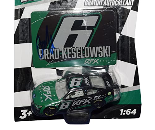 AUTOGRAPHED 2022 Brad Keselowski #6 RFK Racing Team (Next Gen) NASCAR Authentics Wave 02 Signed 1/64 Scale Collectible Diecast Car with COA