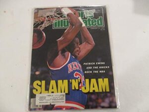 february 13, 1989 sports illustrated * slam 'n' jam - patrick ewing and the knicks rock the nba* magazine