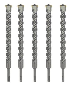 sds plus hammer drill bit 5pcs 9/16 in. x 6 in. masonry concrete rock drill