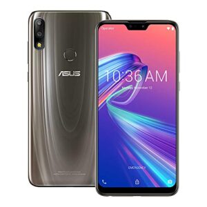 asus zenfone max pro (m2) (zb631kl) 4gb / 128gb 6.3-inches lte dual sim factory unlocked - international stock no warranty (cosmic titanium)