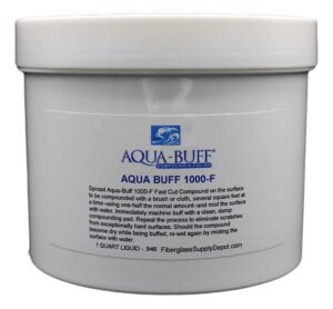 fiberglass supply depot aquabuff 1000 - compound and polish - quart