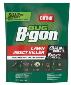 ortho bug b gon insect killer for lawns3. - kills ants, fleas, ticks, chinch bugs, mole crickets and cutworms - use on lawns, ornamentals and home perimeter, 10 lb