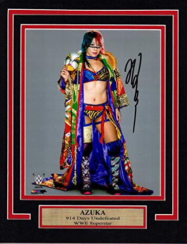 WWE ASUKA 11X14 Matted Namplate PHOTO AUTOGRAPH