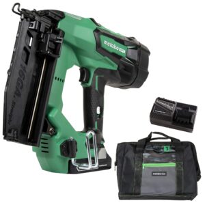 metabo hpt 18v multivolt™ cordless finish nailer kit | includes 1 battery | 16 gauge | lifetime tool warranty | nt1865dms