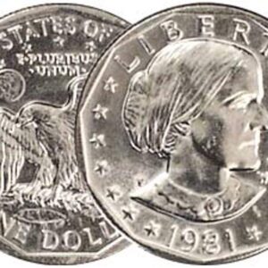 1981 P, D, S Susan B. Anthony Dollar 3 Coin Set Uncirculated