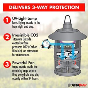 DynaTrap DT160SR Mosquito & Flying Insect Trap – Kills Mosquitoes, Flies, Wasps, Gnats, & Other Flying Insects – Protects up to 1/4 Acre