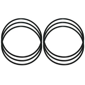 kleenwater kw108 square cut o-rings, set of 6, compatible with 3m aqua-pure 68898-31, pentek 151254, american plumber w10-bc wbc-or and selecto scientific 101-151