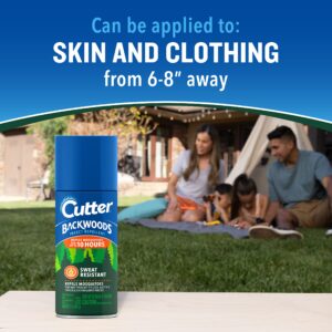 Cutter Backwoods Insect Repellent Travel Size, Repels Mosquitos for Up To 10 Hours, 25% DEET, 3 Ounce (Aerosol Spray)