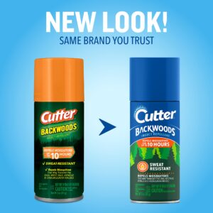 Cutter Backwoods Insect Repellent Travel Size, Repels Mosquitos for Up To 10 Hours, 25% DEET, 3 Ounce (Aerosol Spray)