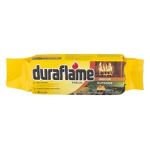 duraflame firelog indoor/outdoor 4.5 lbs wax fire log single - new