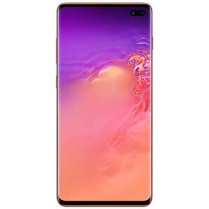 samsung galaxy s10+ factory unlocked android cell phone | us version | 128gb of storage | fingerprint id and facial recognition | long-lasting battery | flamingo pink