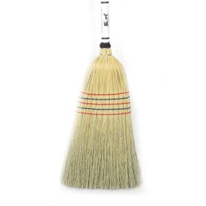 lehman's amish-made barn broom - large authentic corn straw broom with hardwood handle, natural, 57 inches