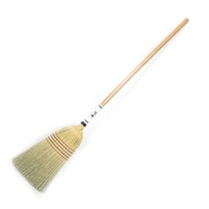 Lehman's Amish-Made Barn Broom - Large Authentic Corn Straw Broom with Hardwood Handle, Natural, 57 inches