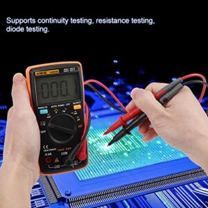 Yosooo ANENG AN8008 True-RMS Digital Multimeter AC DC Voltage Ammeter Current Ohm Meter Test Diodes Transistors Temperature Red