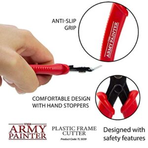 The Army Painter Plastic Frame Cutter - Wire Cutters Heavy Duty for Craft and Plastic Miniature, Side Cutters Flush Cut Pliers with Safety Grip - Precision Flush Cutter Nippers