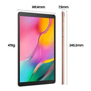 SAMSUNG Galaxy Tab A (2019,4G/LTE) SM-T515 32GB 10.1" Factory Unlocked Wi-Fi + 4G/LTE Tablet - International Version (Gold)