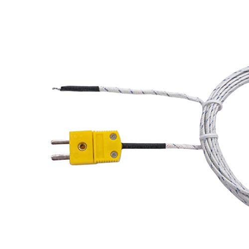 Twidec/3pcs 3M K-Type Sensor Probe for Thermocouple Thermometer&Meter ，Temperature Range: -50~400 °C（-58~752℉） TP-W-01