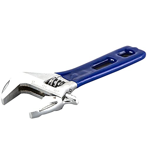 Ainuosen Wide Opening Stubby Adjustable Wrench Spanner with Short Handle 4 inch Chrome Vanadium Steel Forged