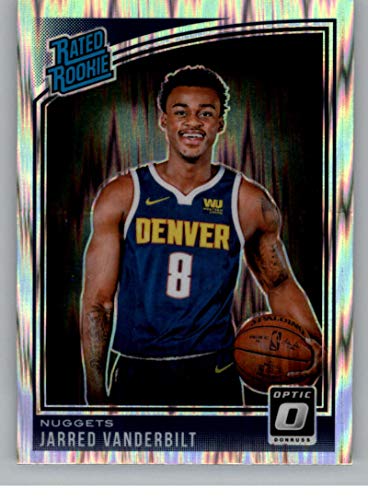 2018-19 Donruss Optic Shock Basketball #151 Jarred Vanderbilt Denver Nuggets Rated Rookie Official NBA Trading Card Produced By Panini