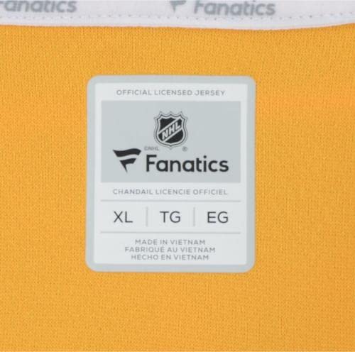 Roman Josi Nashville Predators Autographed Gold Fanatics Breakaway Jersey - Autographed NHL Jerseys