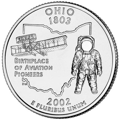 2002 S Silver Proof Ohio State Quarter Choice Uncirculated US Mint