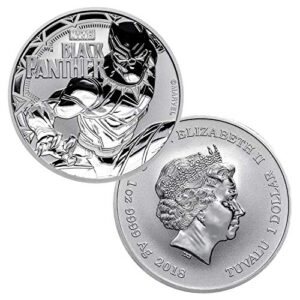 2018 tuvalu 1 oz .999 silver marvel black panther $1 brilliant uncirculated