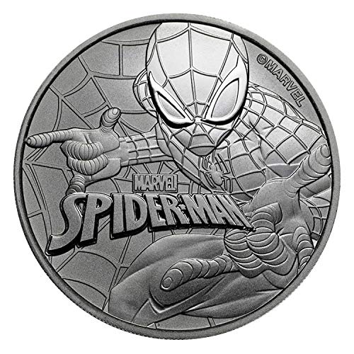 2017 Tuvalu 1 oz .999 Silver Marvel Series Spiderman BU $1 Brilliant Uncirculated