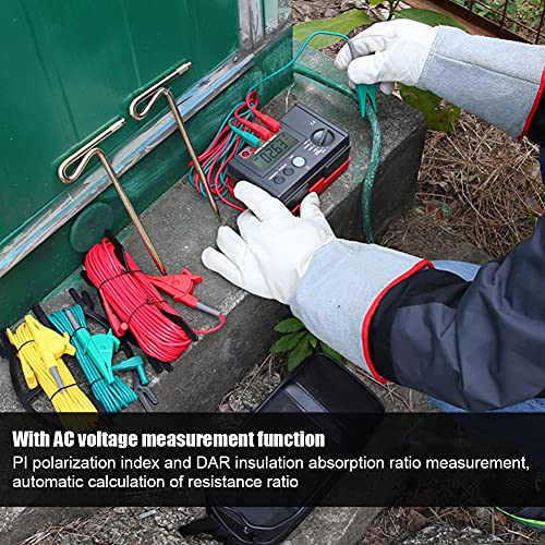 Digital Resistance Ground Earth Tester UT501A 1000V Insulation Resistance Tester Earth Ground Resistance Earth Ground Resistance Meter Multimeter Voltmeter Earth Resistance Tester