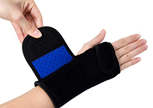 RiptGear Carpal Tunnel Wrist Brace Support - Adjustable Wrist Brace for Women and Men - Hand & Wrist Splint Compression Support for Tendonitis Wrist Brace for Carpal Tunnel - Left Hand