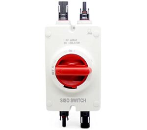 solar 32a pv dc switch disconnector with waterproof ip66 isolator for off/on-grid solar power system rv, boat, residential, commercial solar installations