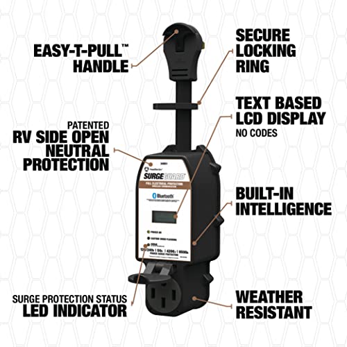 Surge Guard 34951 (50 AMP) - Full Protection Portable with LCD Display