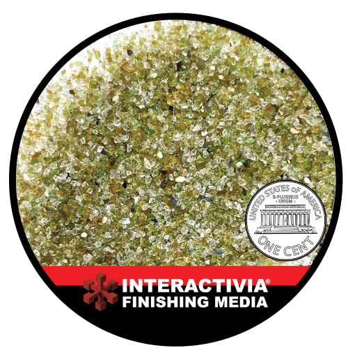 20-30 Grit (#25) Crushed Glass Abrasive - 19 lb or 8.6 kg - Blasting Abrasive Media (Course - Very Large) #25 Mesh - 940 to 559 Microns - for Blast Cabinets Or Sand Blasting Guns