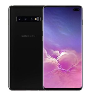 samsung galaxy s10+ plus 128gb / 8gb ram sm-g975f hybrid/dual-sim (gsm only, no cdma) factory unlocked 4g/lte smartphone - international version (prism black, 128gb)