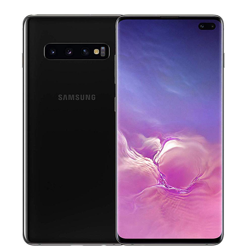 Samsung Galaxy S10+ Plus 128GB / 8GB RAM SM-G975F Hybrid/Dual-SIM (GSM Only, No CDMA) Factory Unlocked 4G/LTE Smartphone - International Version (Prism Black, 128GB)