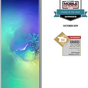 Samsung Galaxy S10+ Plus 128GB / 8GB RAM SM-G975F Hybrid/Dual-SIM (GSM Only, No CDMA) Factory Unlocked 4G/LTE Smartphone - International Version (Prism Green, 128GB)