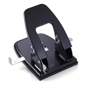 standard 2 hole paper punch, 30 sheets capacity, black (90079)