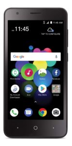 tracfone carrier-locked zte blade t2 lite 4g lte prepaid smartphone - black - 16gb - sim card included - cdma